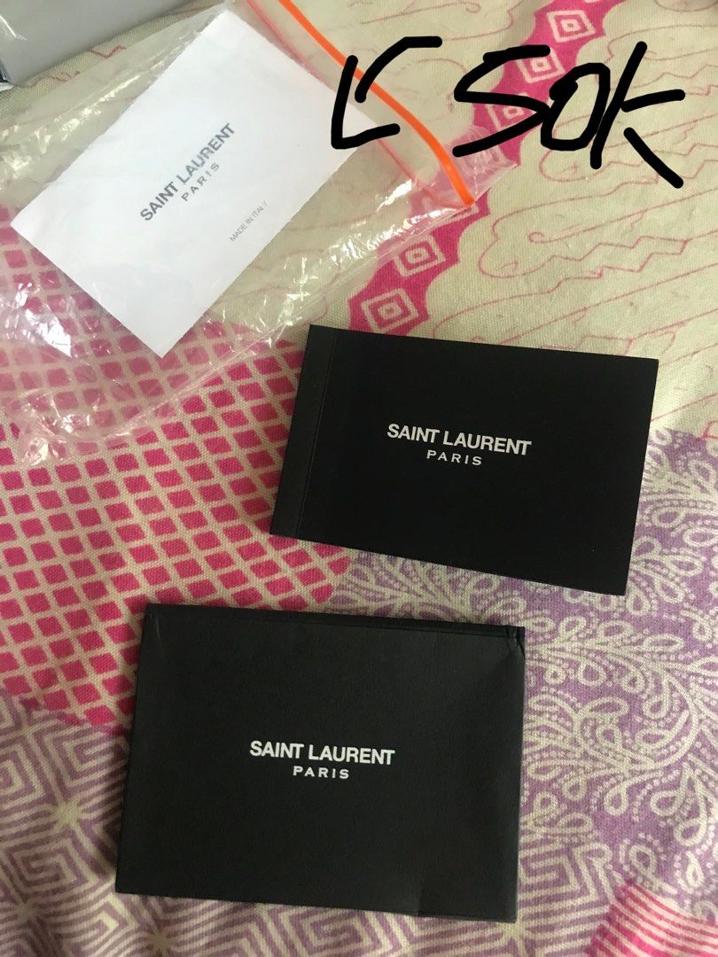 YSL Yves saint laurent booklet tebal buku mewah black tag label book ...