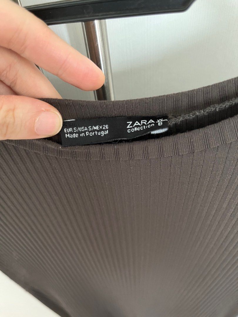 Zara ribbed top, Women's Fashion, Tops, Shirts on Carousell