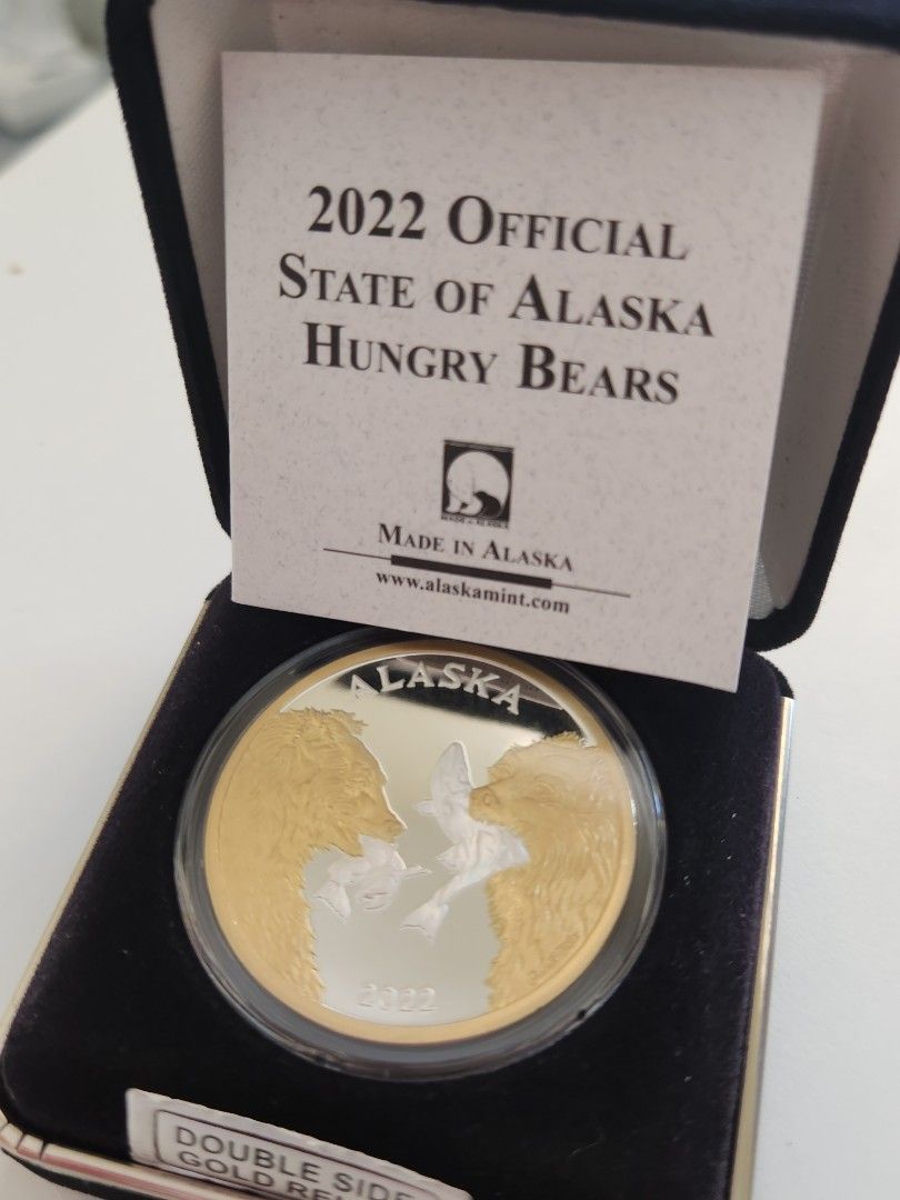 1OZ 2022 Alaska Hungry Bear silver coin, Hobbies & Toys, Memorabilia ...