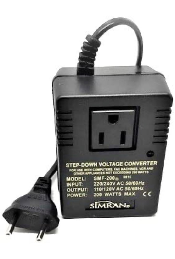 200W Simran Transformer Voltage Converter (from USA/Japan to SG/HK/UK ...