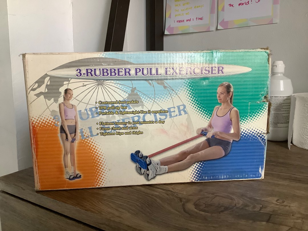 3-rubber Pull Exerciser on Carousell