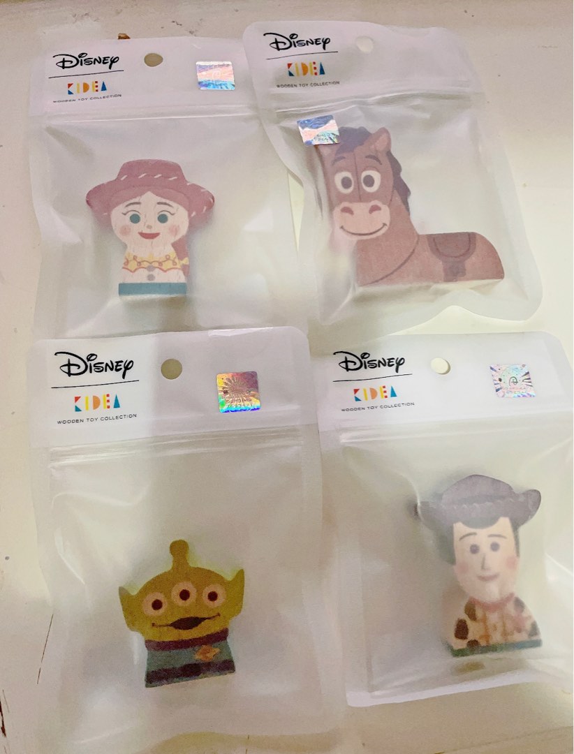 （一套4隻）Disney kidea toys story 香港迪士尼 玩具反斗城 三眼仔, 興趣及遊戲, 玩具 & 遊戲類 - Carousell