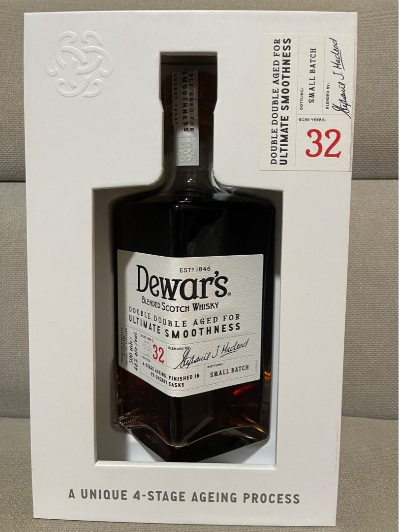 [500ml] Dewar’s Double Double 32, Food & Drinks, Alcoholic Beverages on ...