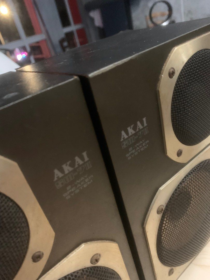 Akai Sw 7ii Bookshelf Speakers, Audio, Soundbars, Speakers & Amplifiers on Carousell