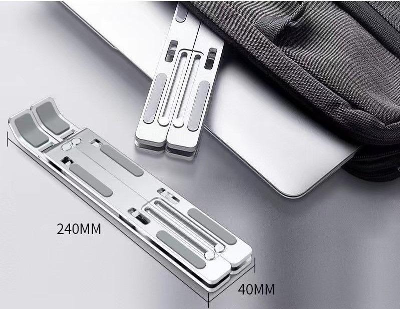 Aluminium Metal Laptop Stand, Adjustable Ergonomic Portable Aluminum ...