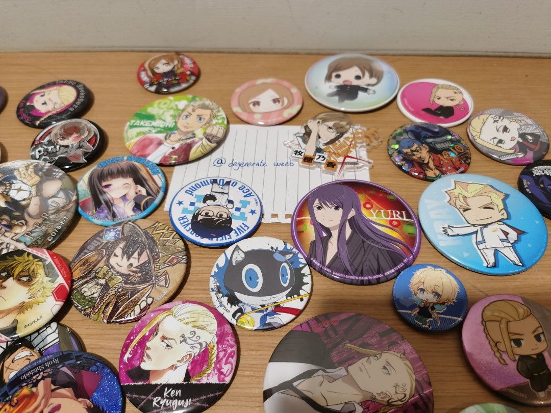 Anime badges, Hobbies & Toys, Collectibles & Memorabilia, Fan ...