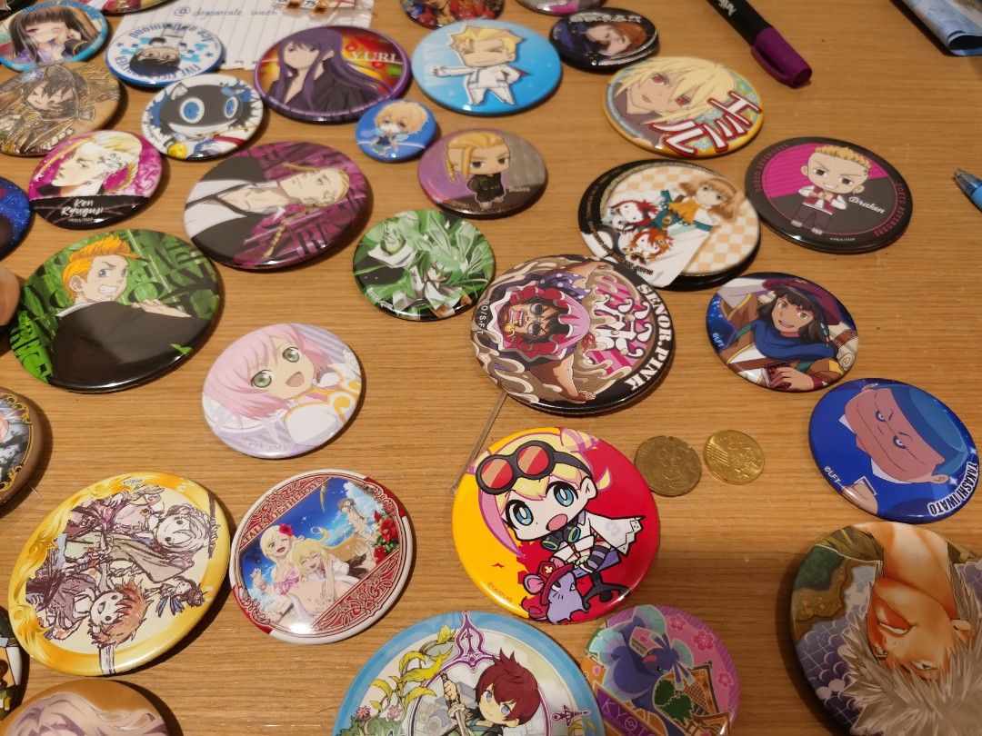 Anime badges, Hobbies & Toys, Collectibles & Memorabilia, Fan ...