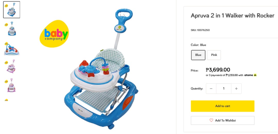 Apruva 2 in 1 Walker with Rocker, Babies & Kids, Baby Nursery & Kids ...