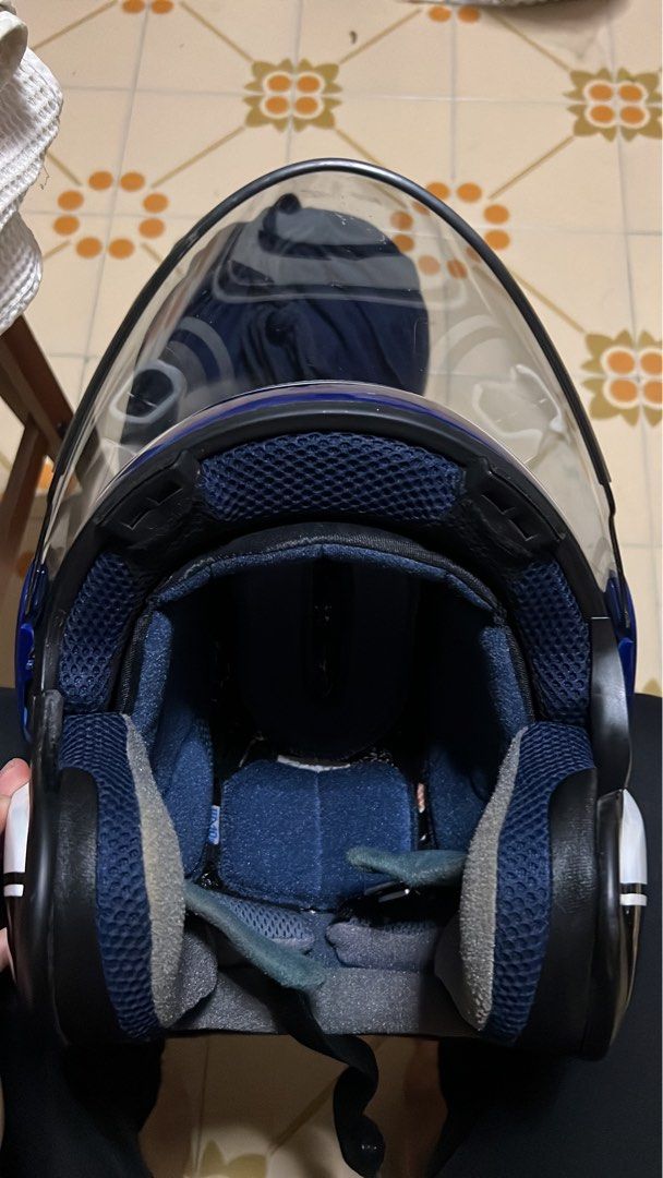 ARAI SZF BANDA BLUE REPAINT, Motorcycles, Motorcycle Apparel on Carousell