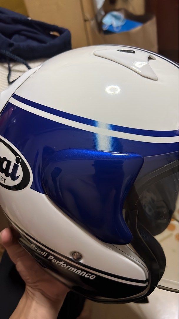 ARAI SZF BANDA BLUE REPAINT, Motorcycles, Motorcycle Apparel on Carousell