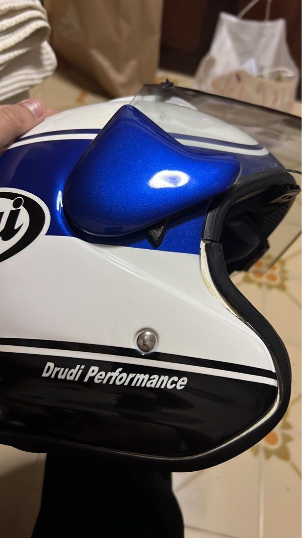 ARAI SZF BANDA BLUE REPAINT, Motorcycles, Motorcycle Apparel on Carousell