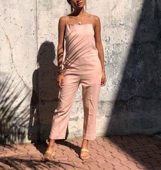Araw the Line Presko Jumpsuit in Blush, Women's Fashion, Dresses & Sets ...