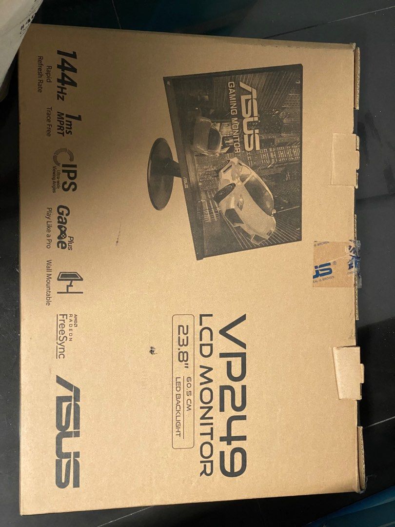 ASUS 144hz VP249 23.8" LCD monitor, Computers & Tech, Parts ...