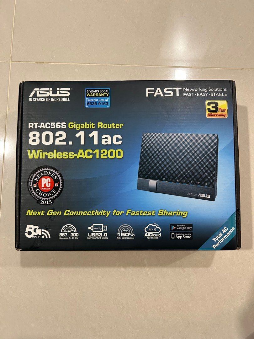 ASUS Router RT-AC56S dual band, Computers & Tech, Parts & Accessories ...