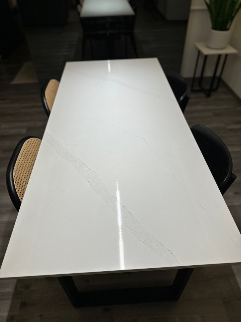 Aurastone Quartz dining table, Furniture & Home Living, Furniture ...