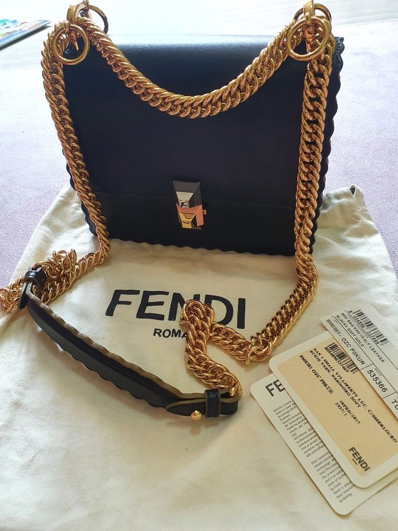 Authentic Fendi Kan I Chain Bag, Luxury, Bags & Wallets on Carousell