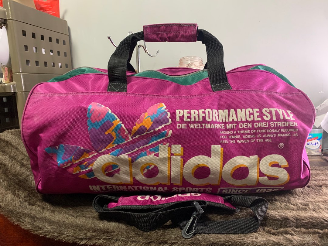 Authentic japan adidas duffle travel bag, Luxury, Bags & Wallets on ...