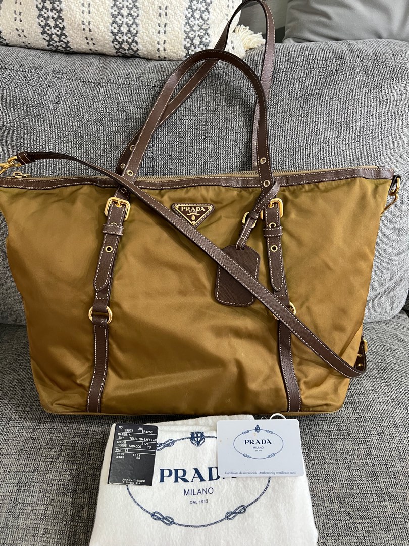 Authentic prada two way bag, Luxury, Bags & Wallets on Carousell