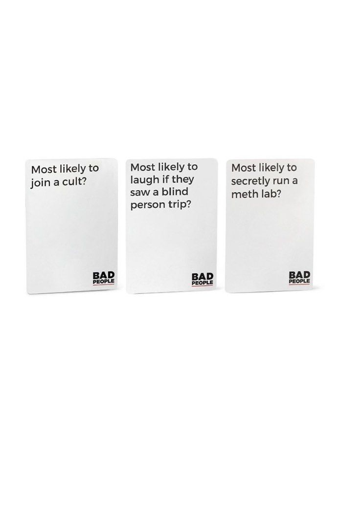 Bad People Card Game, Everything Else on Carousell