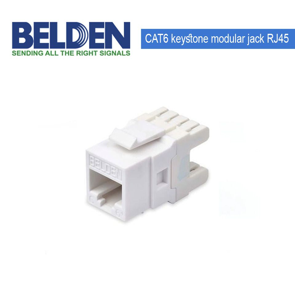 belden rj45 cat6 keystone jack lan socket modular plug, Computers & Tech, Parts & Accessories ...