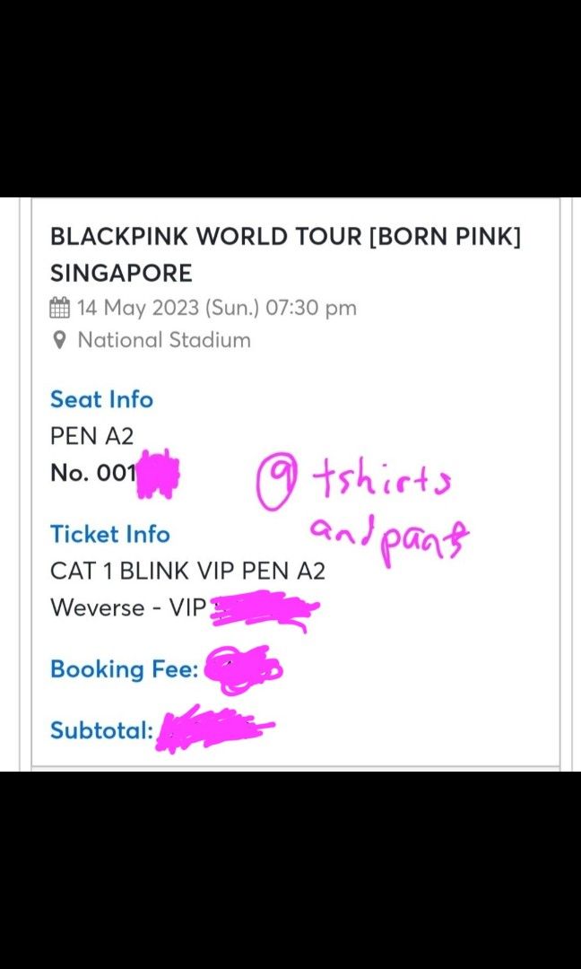Born pink VIP blackpink, Tickets & Vouchers, Event Tickets on Carousell
