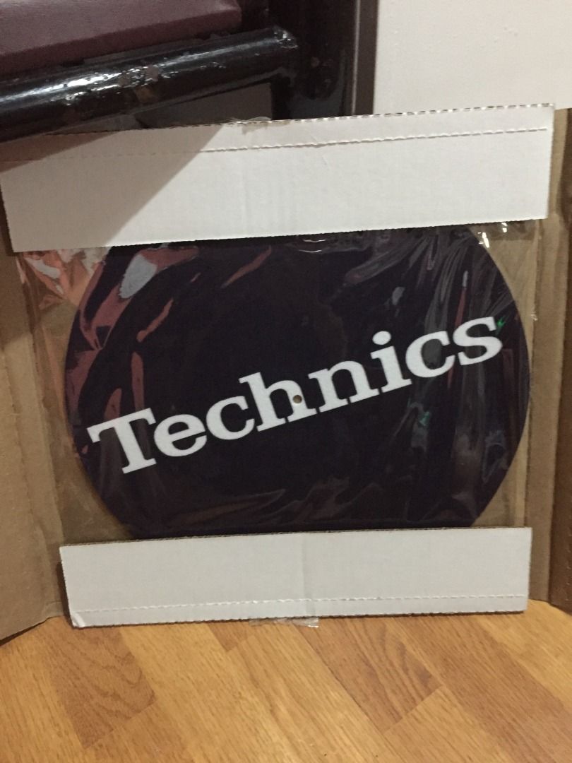Brand New Authentic Technics Classic White on Black Turntable Slipmat ...