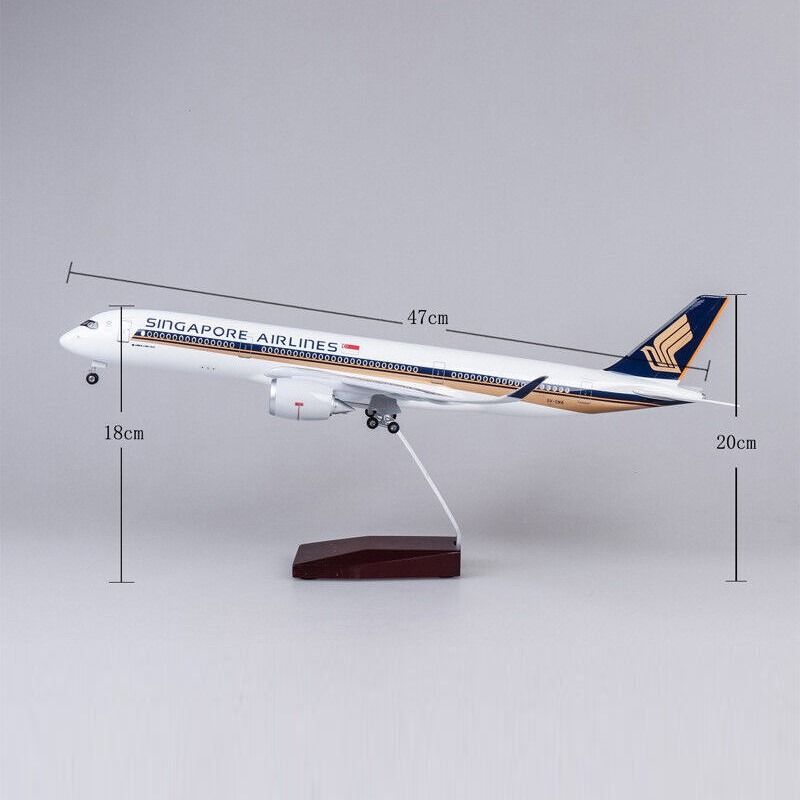 BRIGHTER FUTURE SINGAPORE AIRLINES AIRBUS A350-900XWB WITH LIGHT AND ...