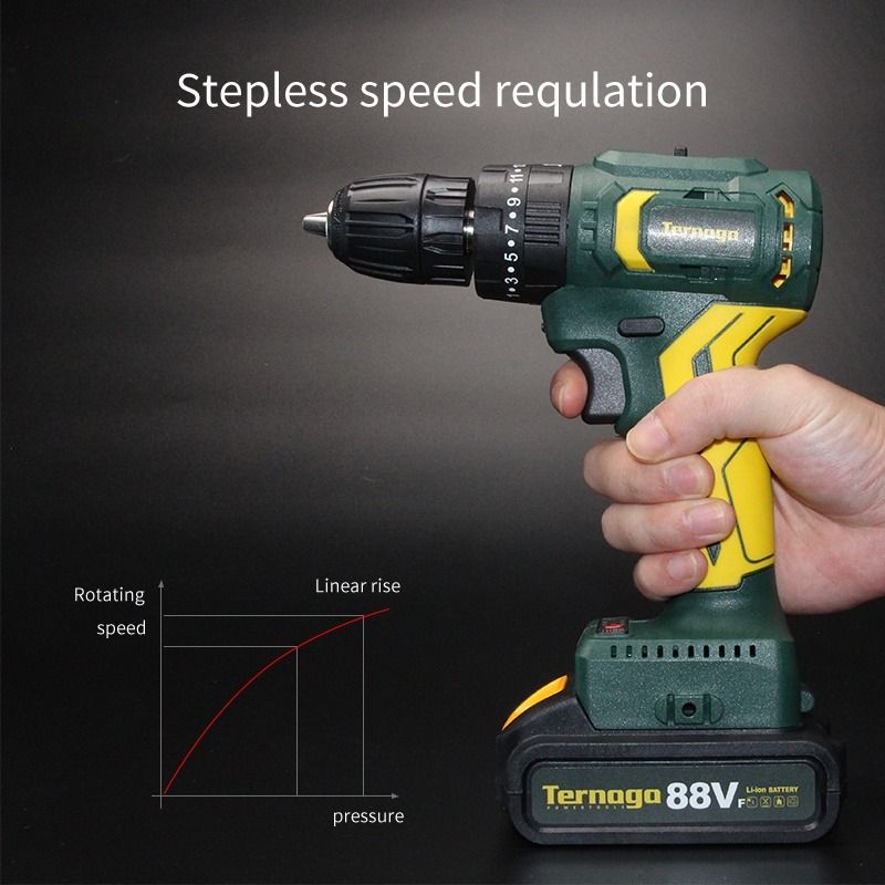 Brushless Cordless Drill Hand Drill Set Drill bits Battery Electric ...