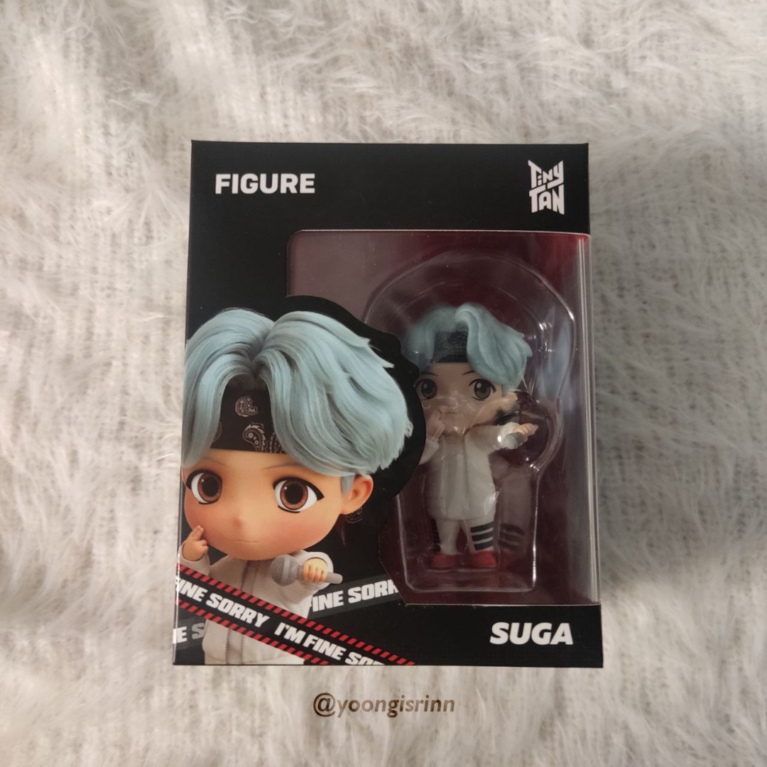 BTS TinyTAN MIC Drop Figure SUGA, Hobbies & Toys, Memorabilia & Collectibles, K-Wave on Carousell