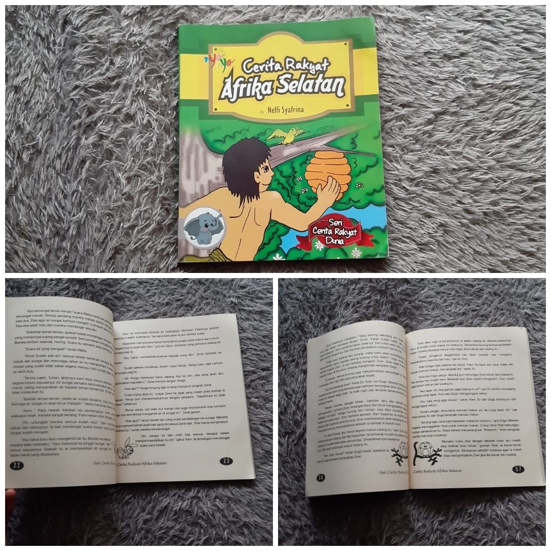 Cerita Rakyat Afrika Selatan buku anak, Buku & Alat Tulis, Buku Anak-Anak di Carousell