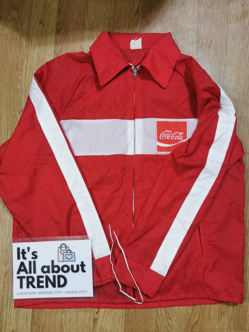 Coca Cola Vintage Jacket, Men's Fashion, Coats, Jackets and Outerwear ...