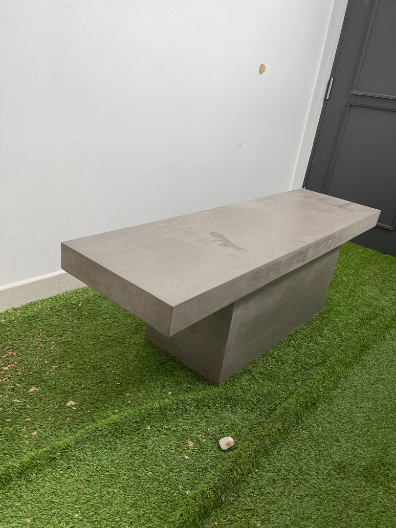 Concrete Bench, Furniture & Home Living, Furniture, Chairs on Carousell