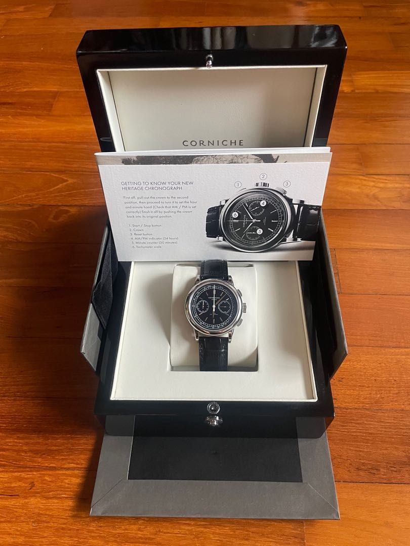 Corniche Heritage Chronograph, Men's Fashion, Watches & Accessories ...