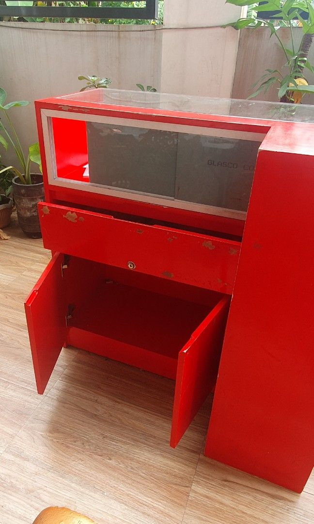 COUNTER with side shelves, Furniture & Home Living, Furniture, Tables ...