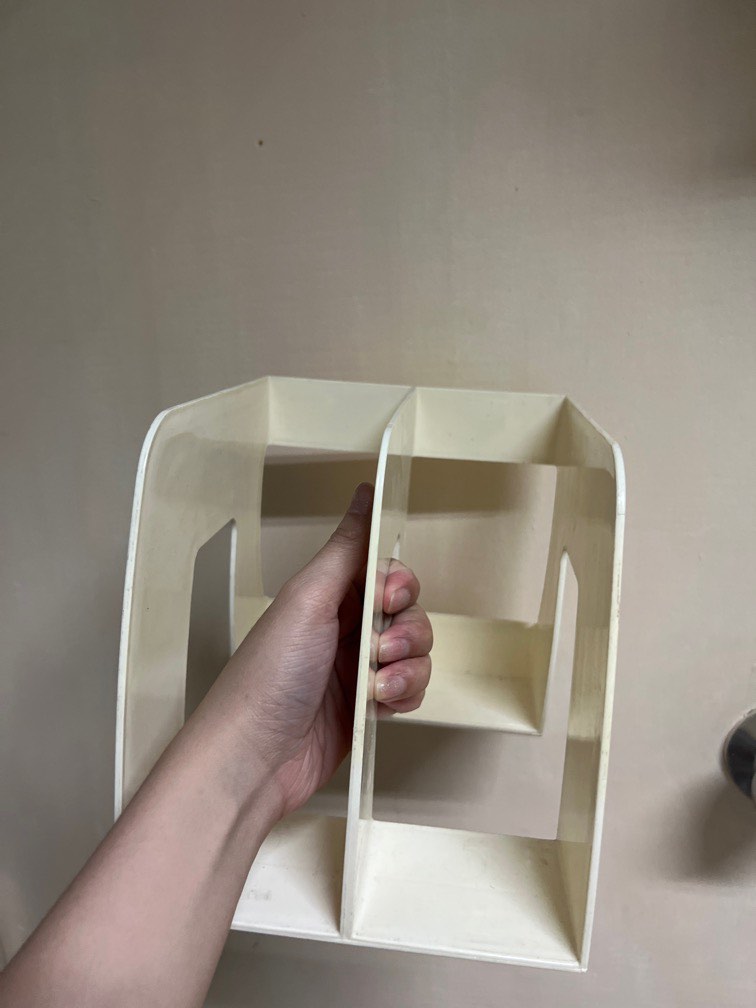 Cream or Yellow White Daiso Japan Book Stand Book Ends Notebook ...