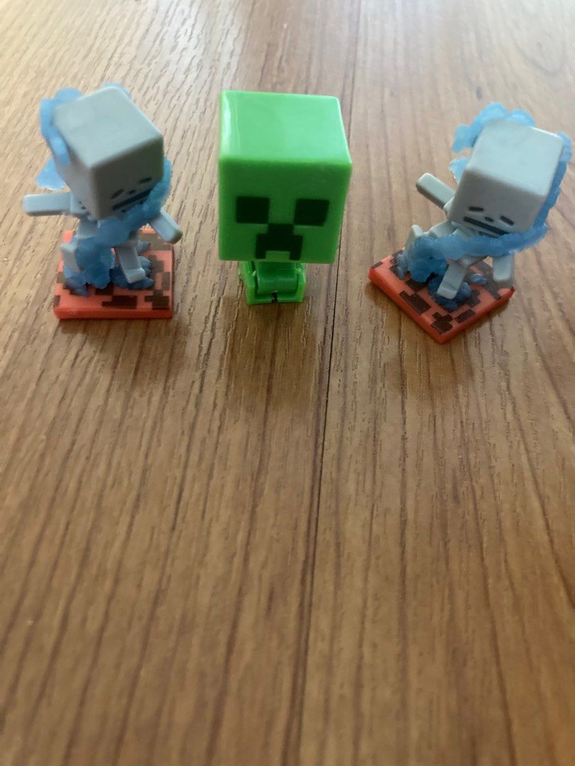 Creeper and skeleton minecraft figurine, Computers & Tech, Parts ...