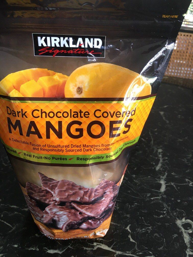 Dark Chocolate Covered Mangoes (from USA, Net weight 580g or 1.27 lbs ...