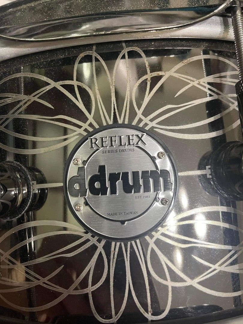 DDRUM REFLEX New Tattooed Lady Steel Snare Drum 14"x 6.5", Hobbies ...