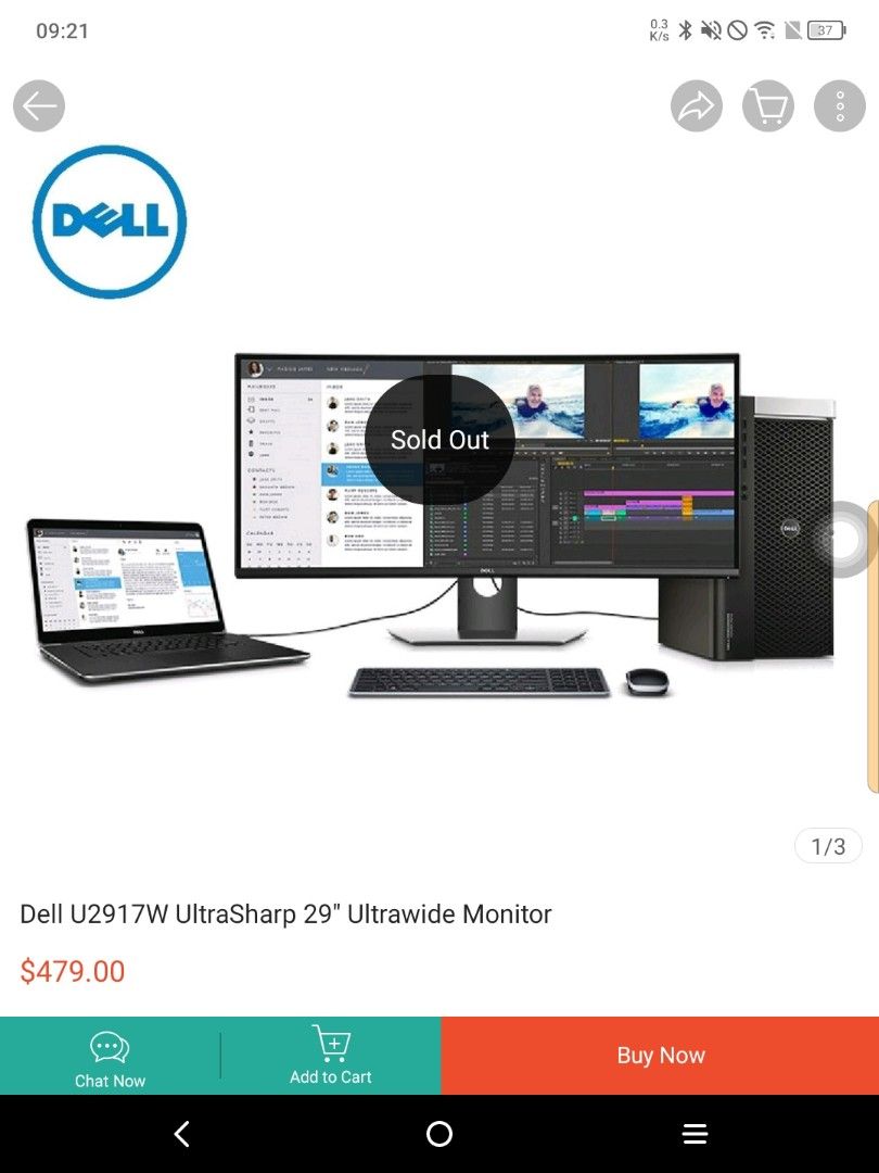 Dell 2917W Ultrawide monitor 21:9, Computers & Tech, Parts ...