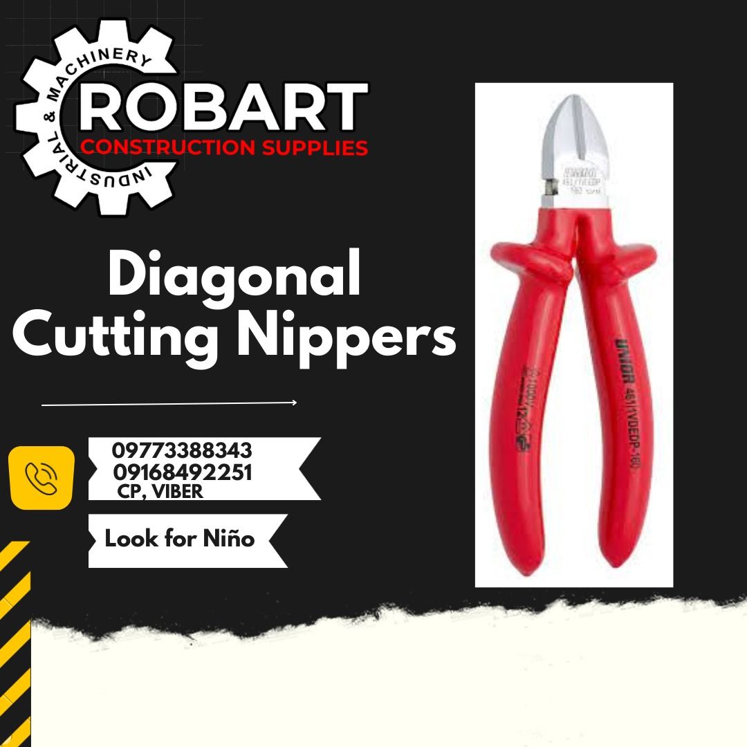 Diagonal cutting nippers, Commercial & Industrial, Construction Tools & Equipment on Carousell