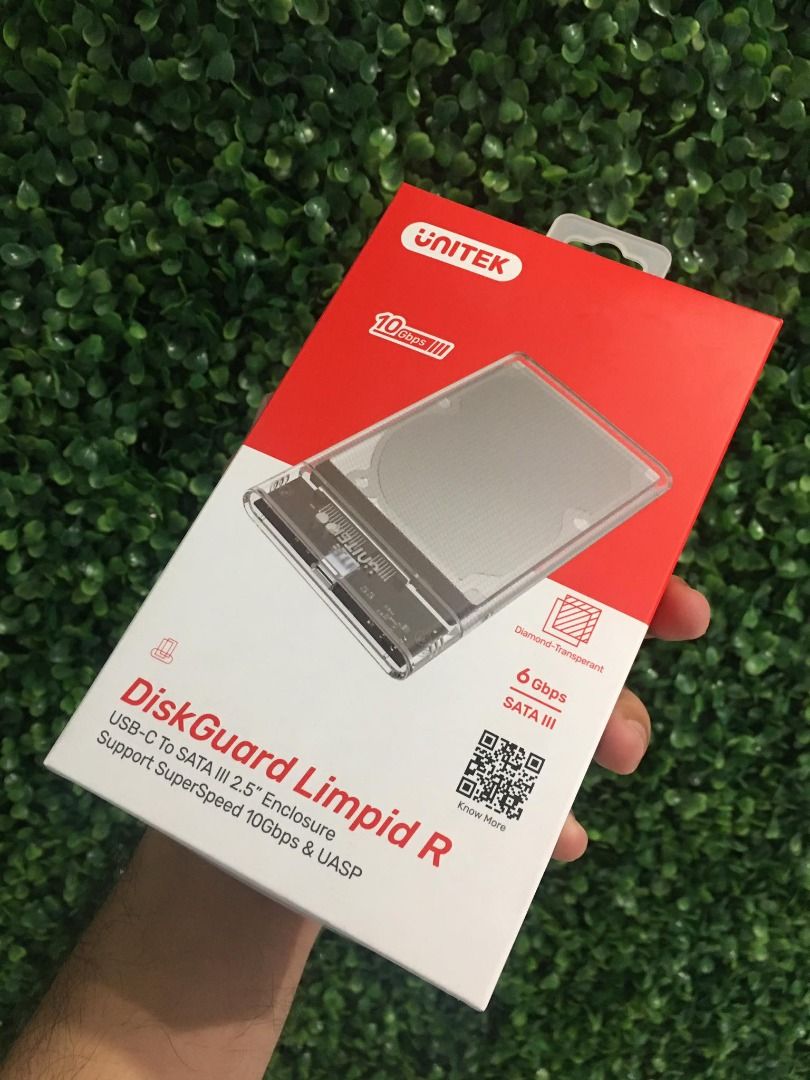 DiskGuard Limpid R USB-C to SATA6G 2.5 HDD/SSD HDD & SSD Enclosure, Computers & Tech, Parts ...