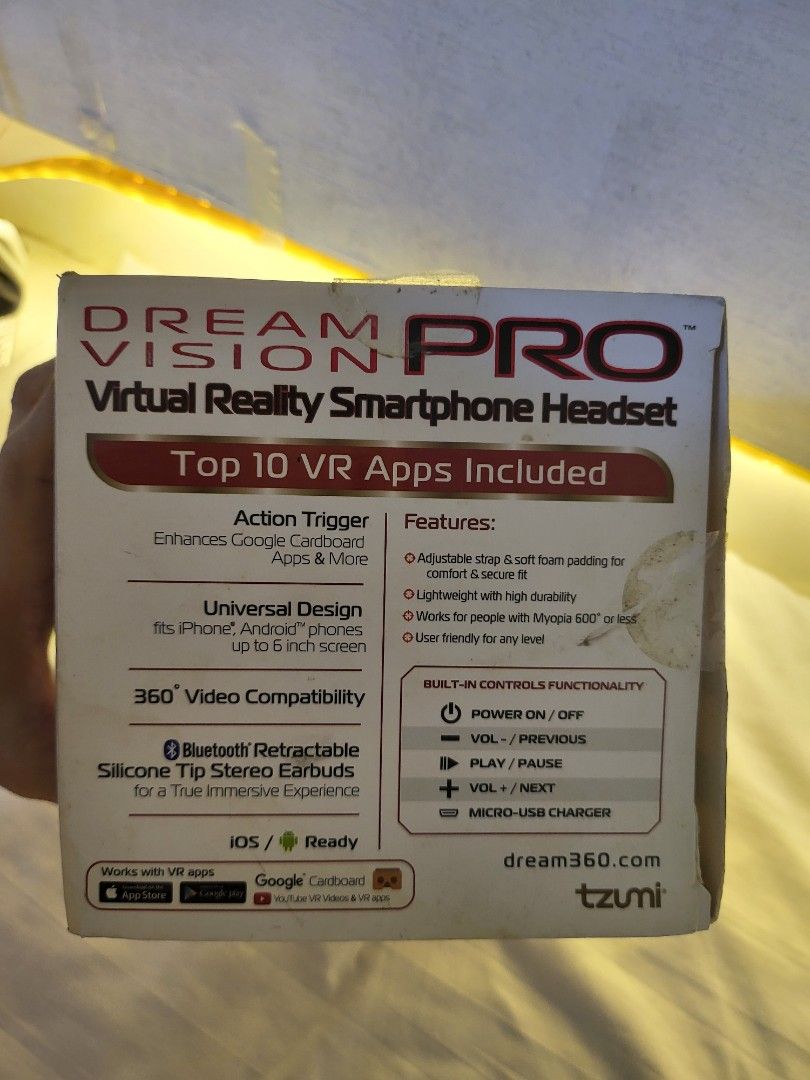 Dream vision Pro virtual Reality Smartphone Headset, Video Gaming ...