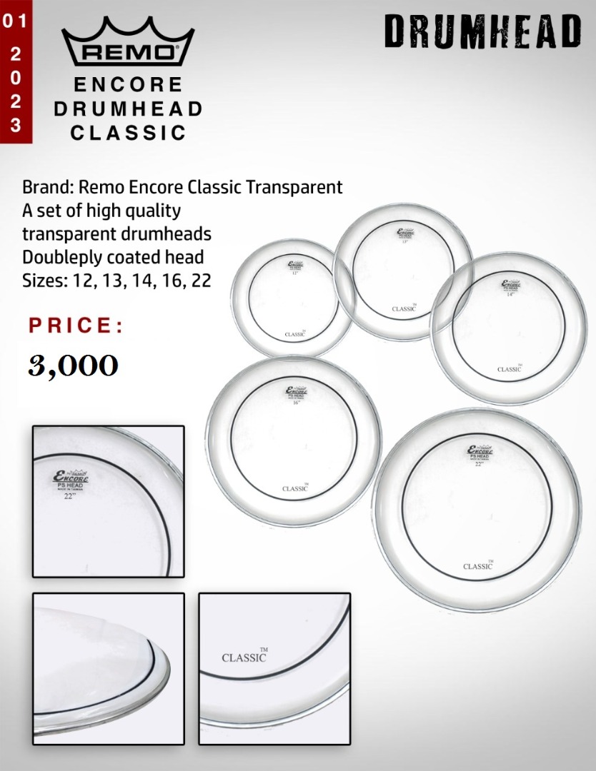 Drumhead Encore Classic, Hobbies & Toys, Music & Media, Musical ...