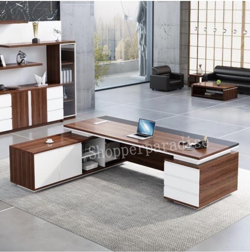 DT 018 Director Table w Swappable Cabinet/Executive Table, Furniture ...