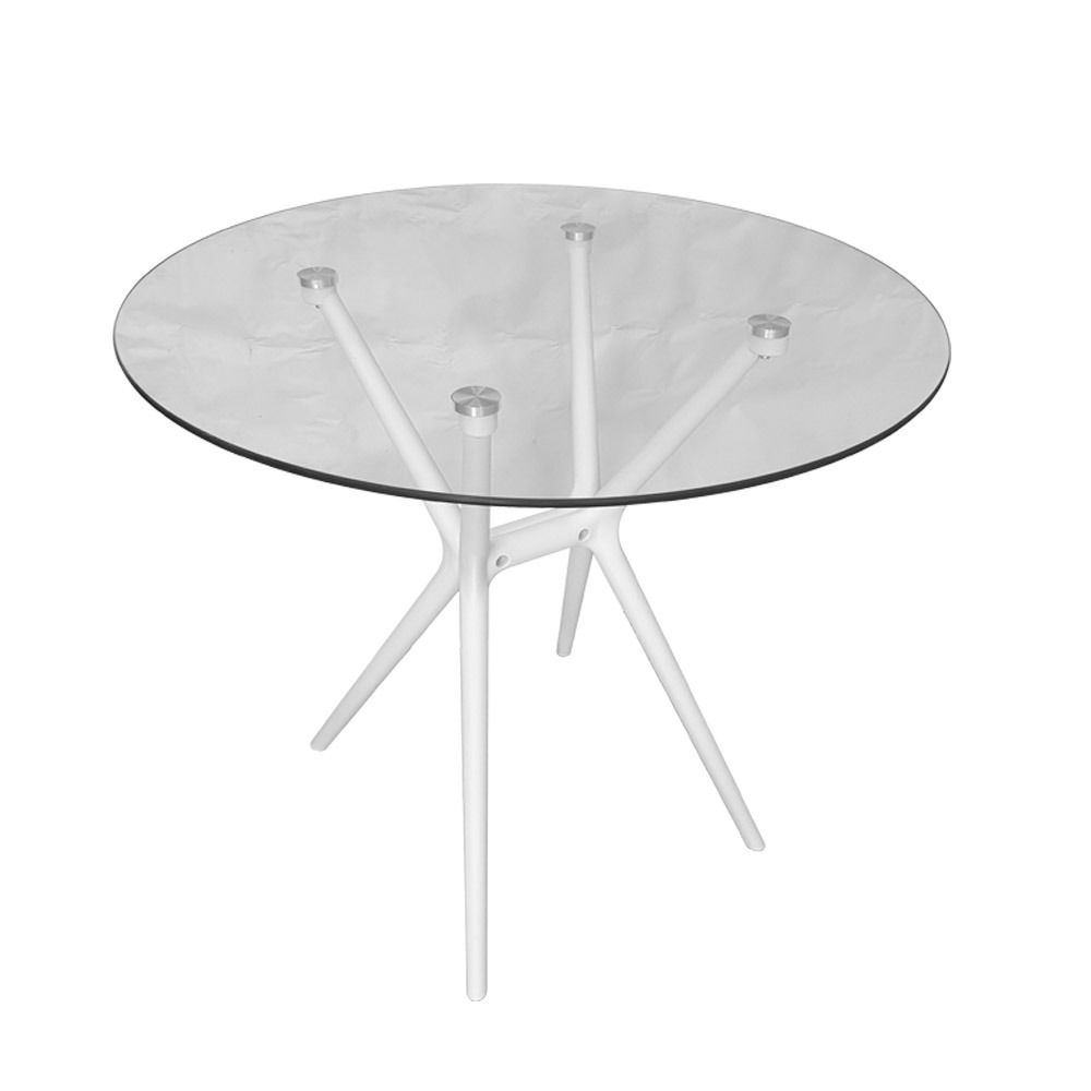 Ergodynamic GT-80R Glass Table 70cm Diameter Round tempered glass, Pp ...
