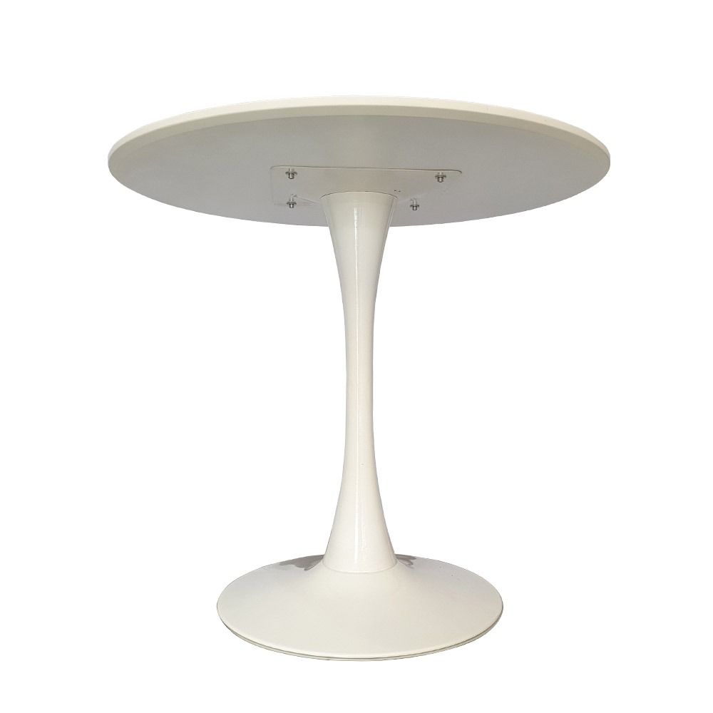 Ergodynamic WT-80R White Round Table 80cm Diameter, Pantry Table, Caffe ...