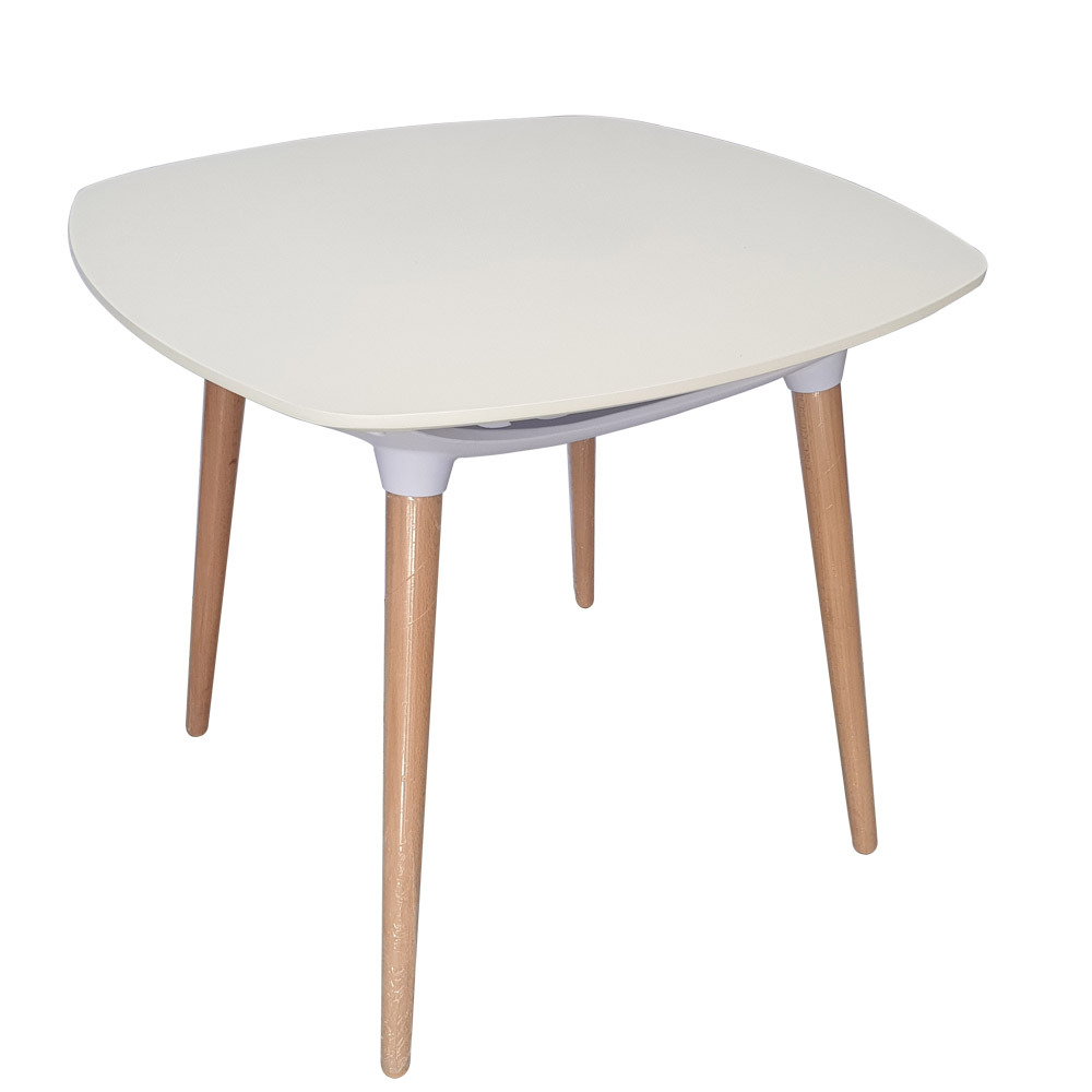 Ergodynamic WT-80S Wooden Table 80x80cm top, Wooden table legs, Dining ...