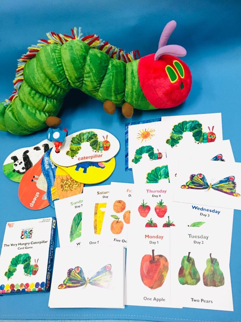 Eric Carle The Very Hungry Caterpillar Toys and Book Bundle, Hobbies ...