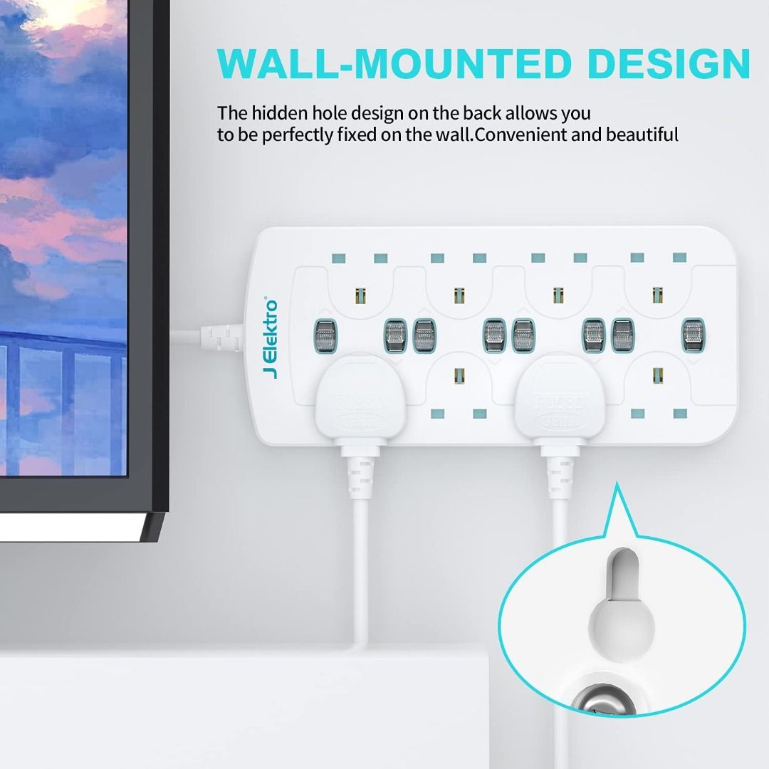 Extension Cord J Elektro Extension Lead with Individual Switches Multi ...