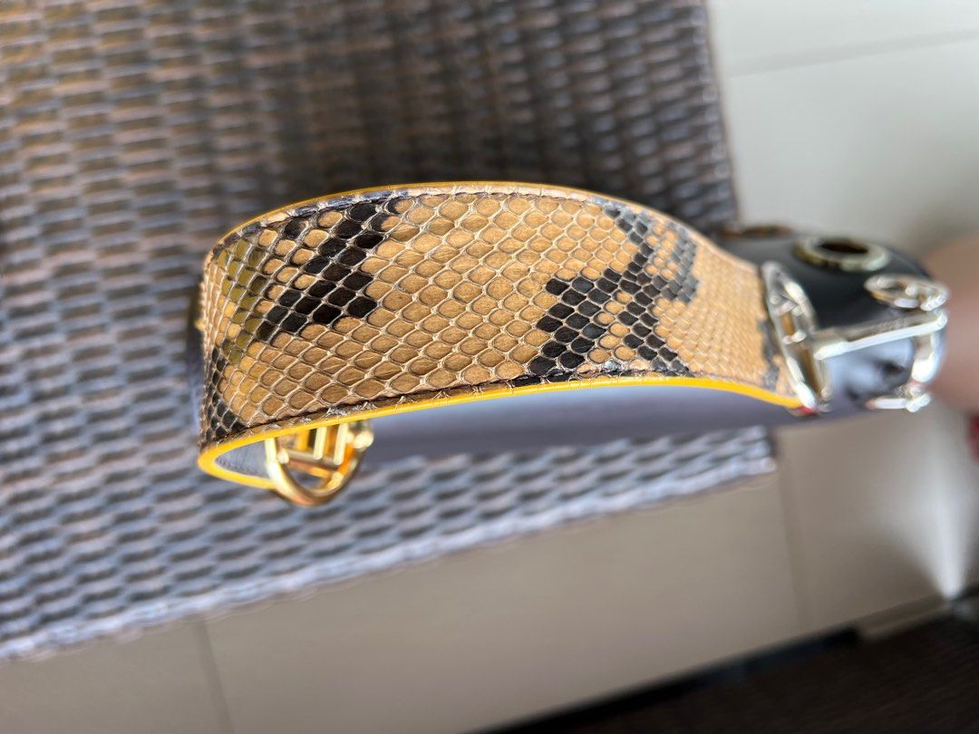 Fendi KAN I handbag LIMITED EDITION snake skin, Luxury, Bags & Wallets ...